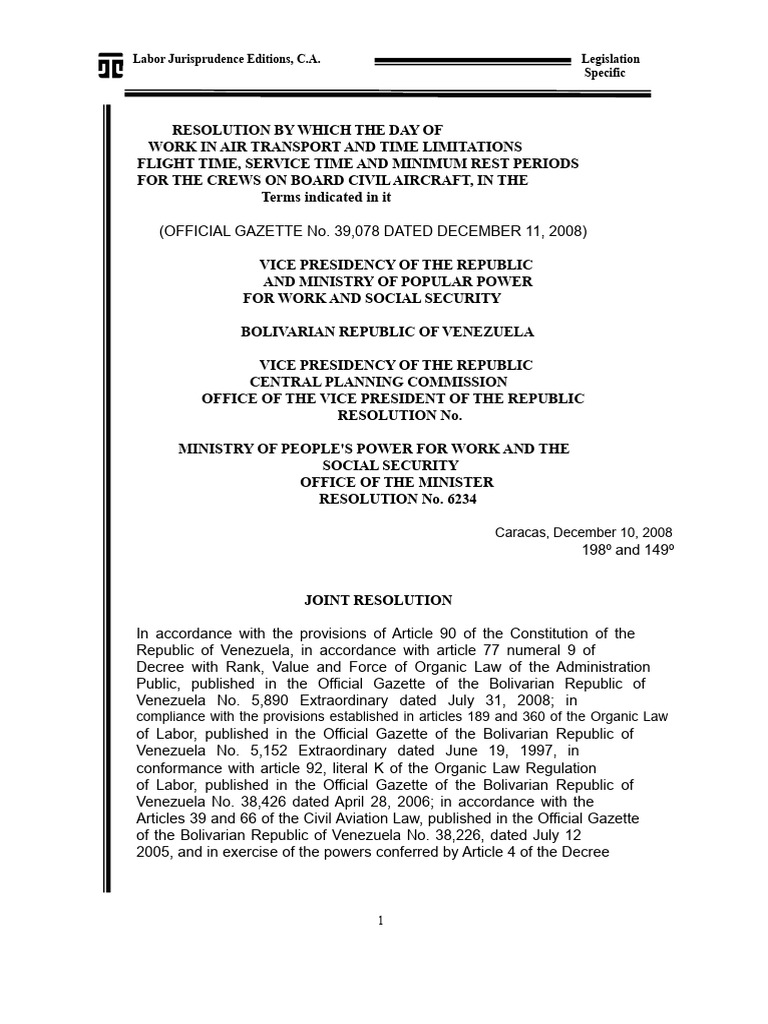 Joint Resolution 6234 Rest Periods and Crew Services | PDF | Helicopter ...