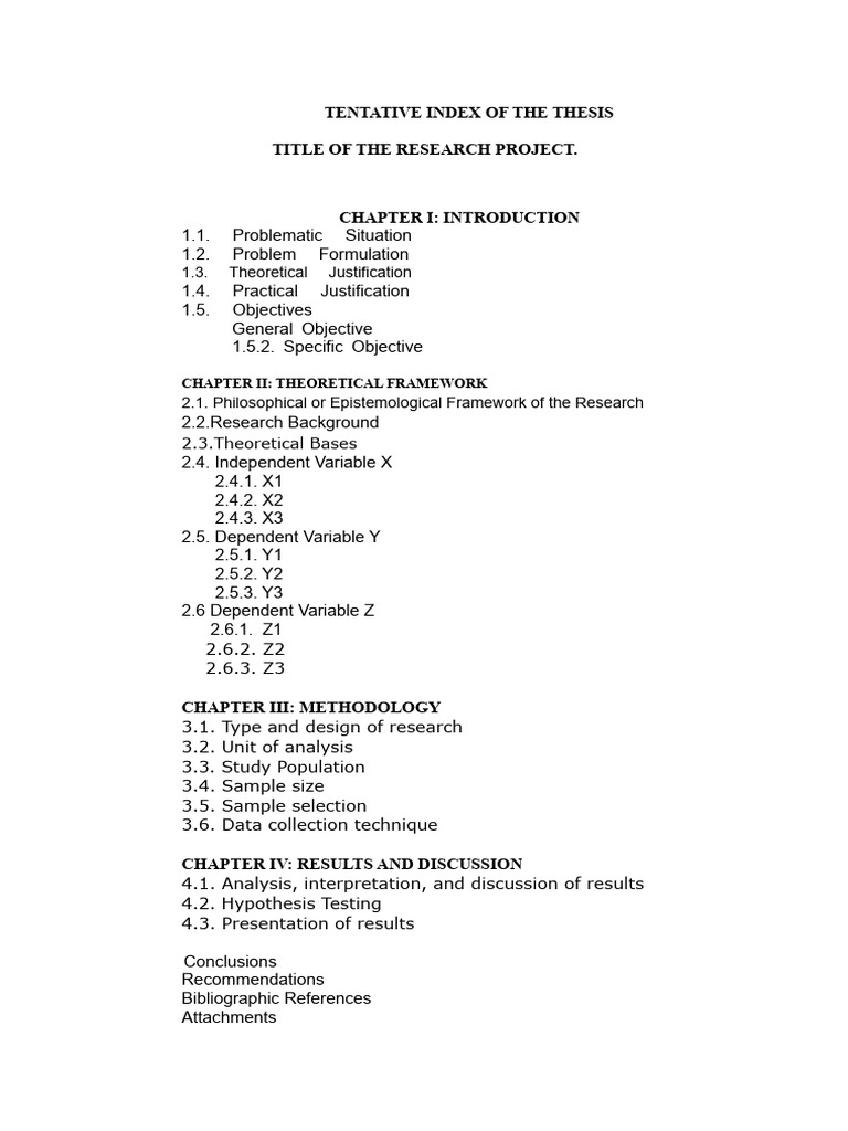 Thesis Index: Research Methodology & Results | PDF