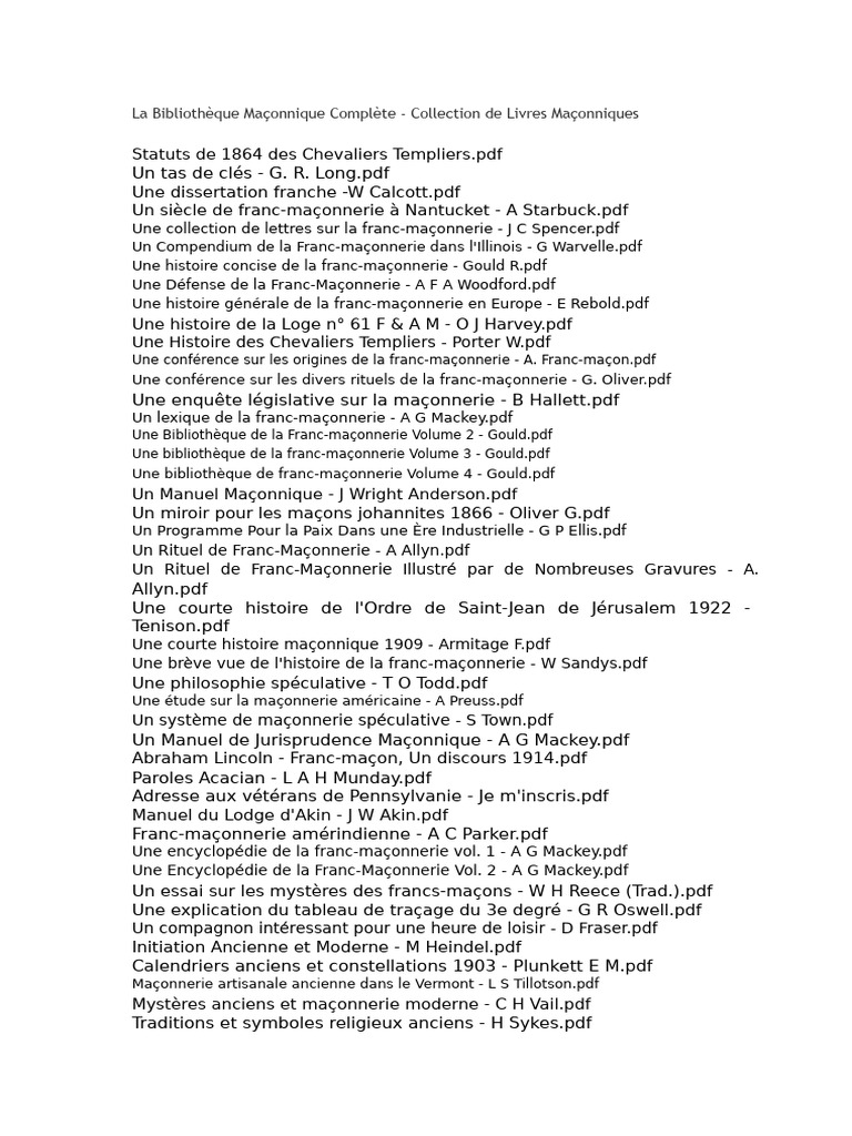 Histoire de Charles Reece en Franc-Maçonnerie | PDF | Franc-maçonnerie ...