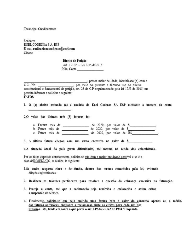 29288_formato-direito-de-petição--enel-codensa-sa-esp | PDF