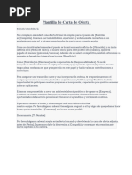 Modelo de Carta Oferta Laboral | PDF