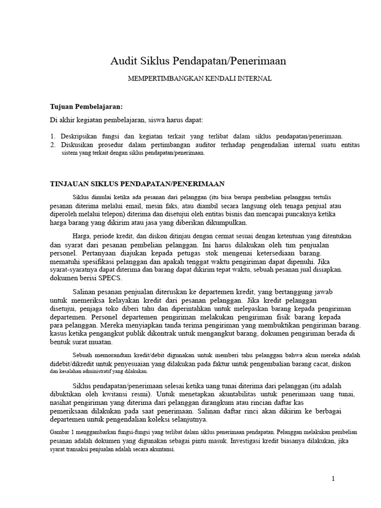Audit Pendapatan Dan Penerimaan | PDF
