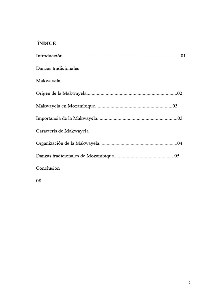 ÍNDICE - Makwayela | PDF | Mozambique | Bailes