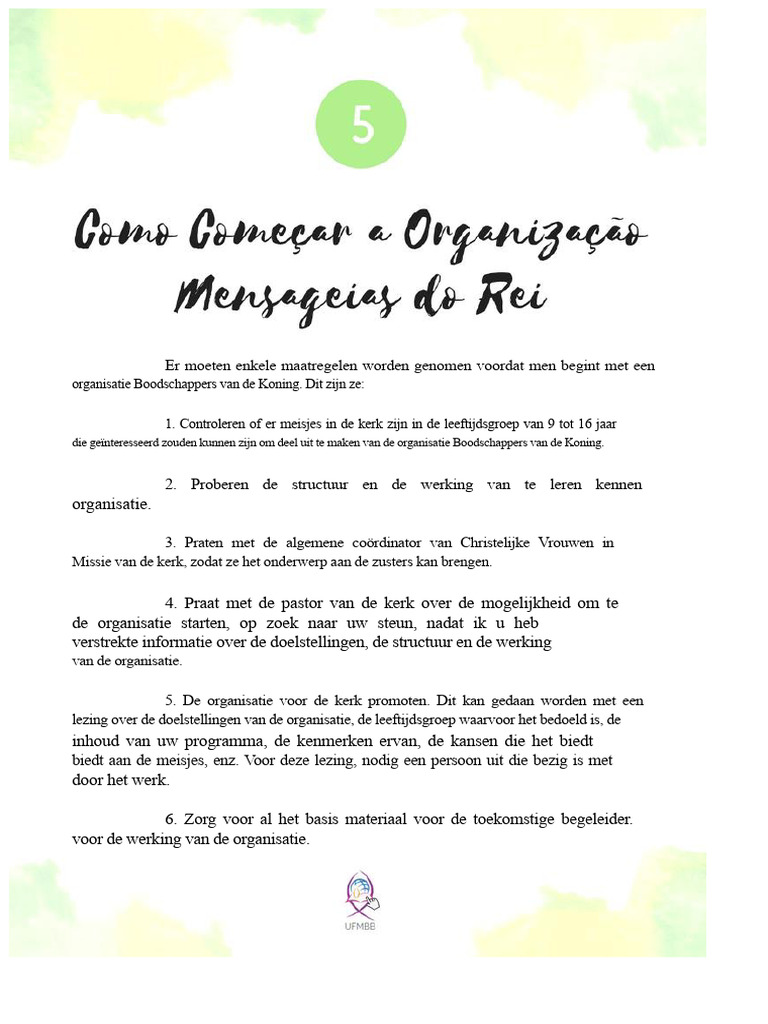 Hoe Te Beginnen Met Organiseren | PDF