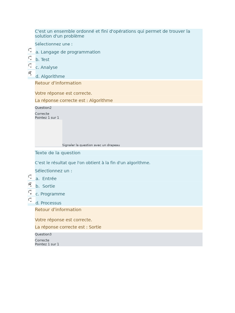 Questionnaire D'évaluation | PDF | Programmation informatique | Programmation