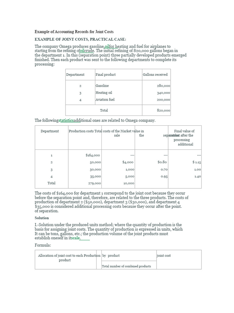Joint Cost Accounting Methods Explained | PDF | Cost Accounting | Cost ...
