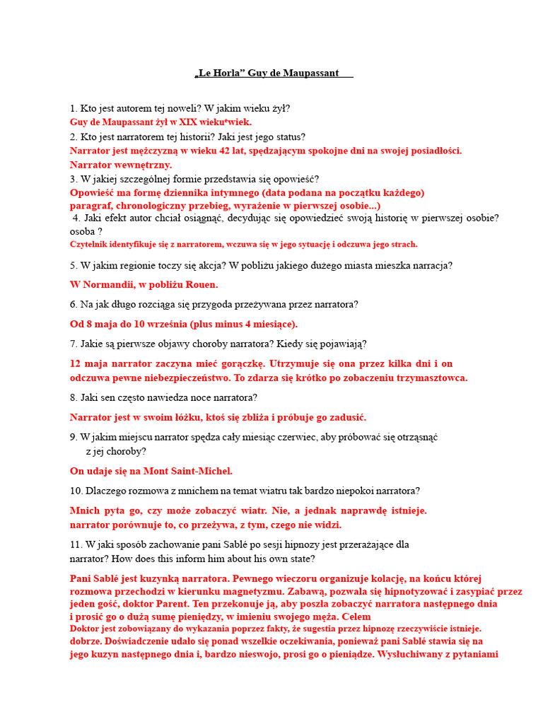 Horla Poprawiony | PDF