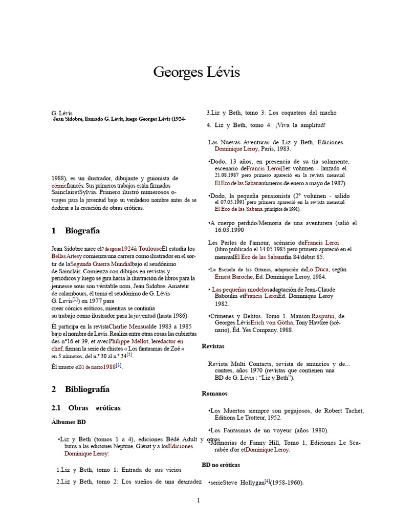 Georges Lévis | PDF