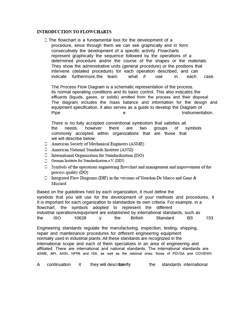 Introduction To Flowcharts Pdf