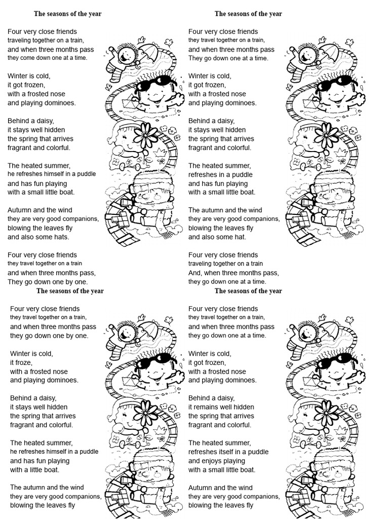 Seasons of the Year Poem | PDF