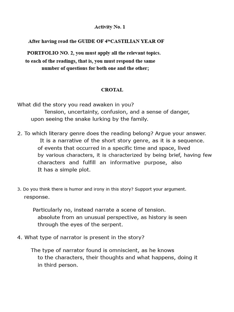 analysis of the rattlesnake and the doctor of the dead | PDF ...