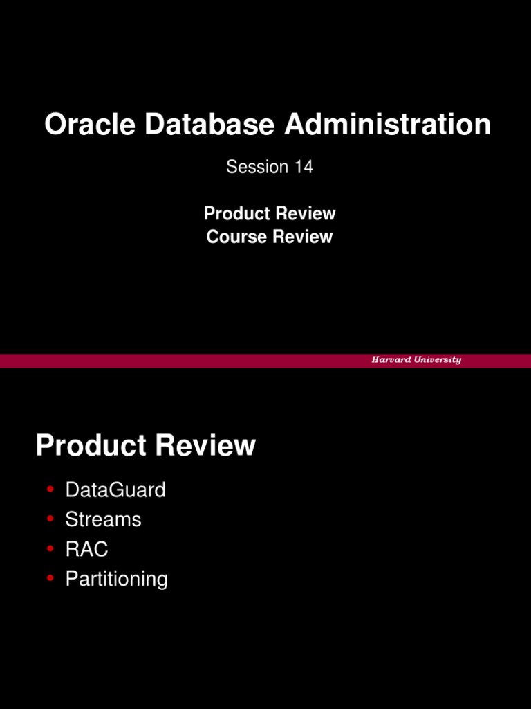 Session14 2009 | PDF | Oracle Database | Databases