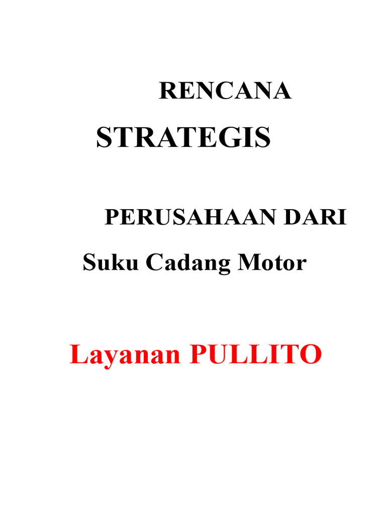 Pekerjaan Spara Motor | PDF