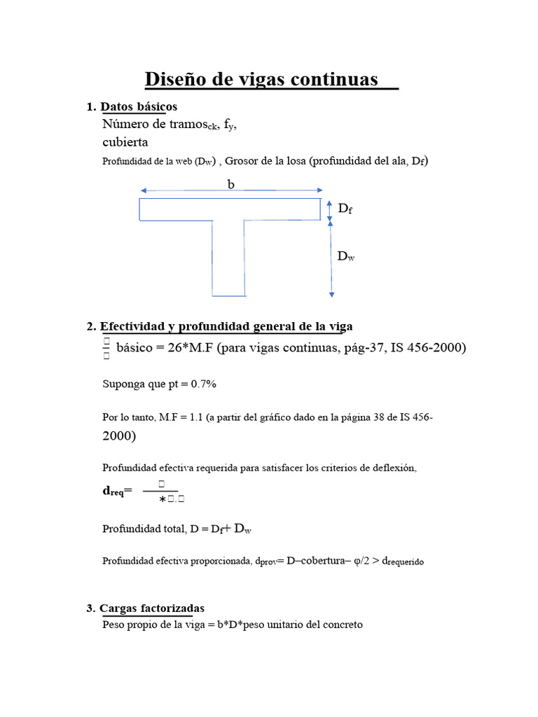 Pasos de Diseño para Vigas Continuas | PDF | Viga (Estructura ...