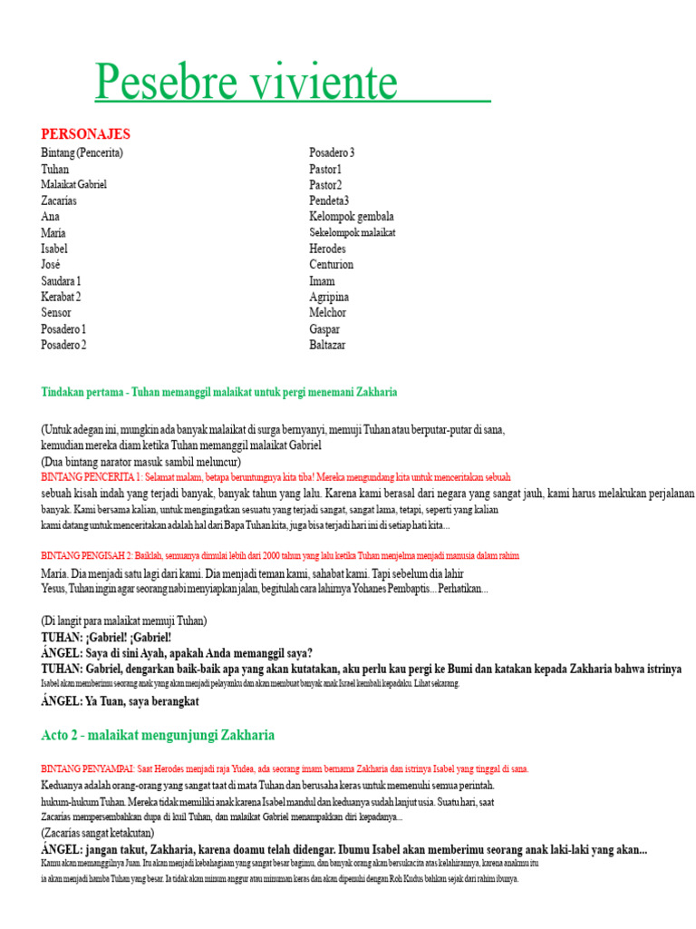 NASKAH Kandang hidup Dengan narator | PDF