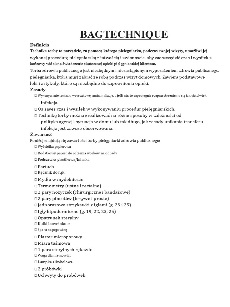 Technika Torby | PDF