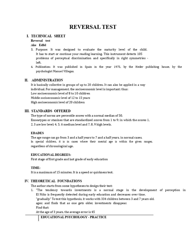 Child Maturity Evaluation Test Guide | PDF | Dyslexia | Percentile