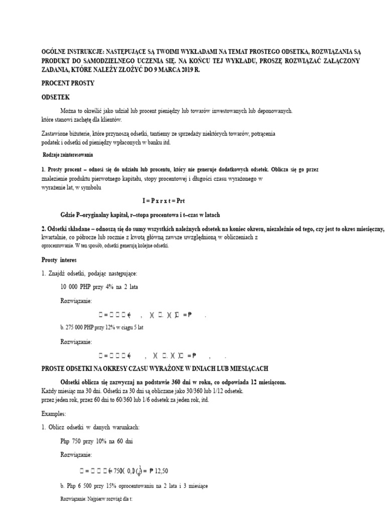 Prosty Procent | PDF