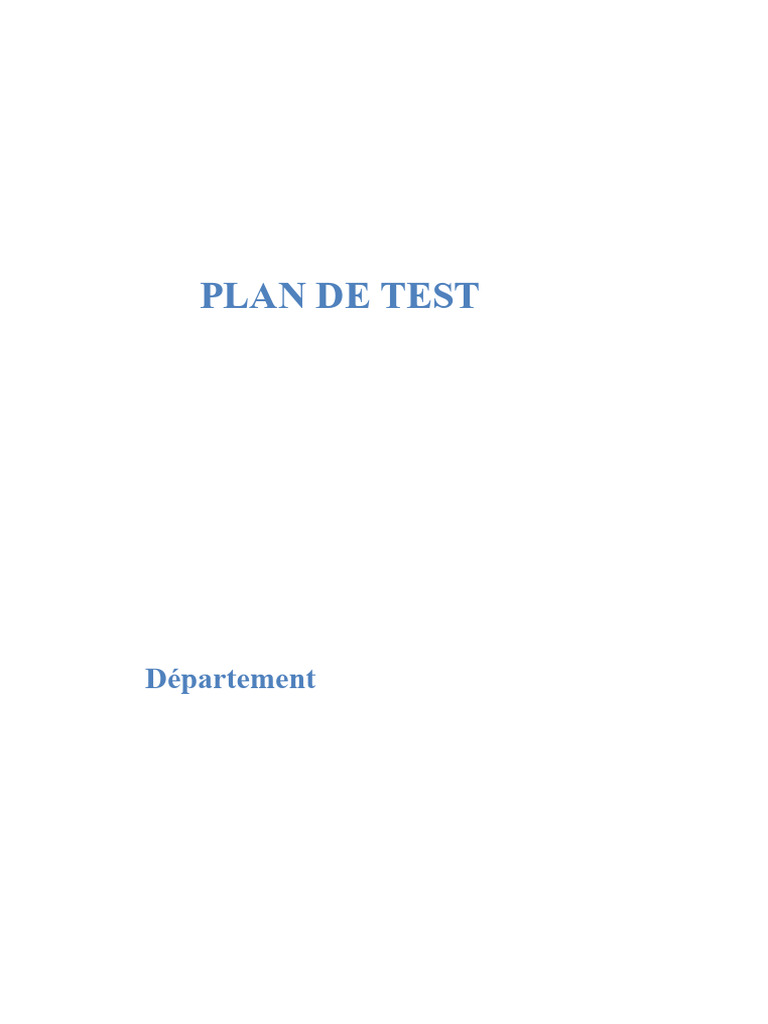 Plan de Test pour le Projet METALMEC | PDF | Test de logiciel ...