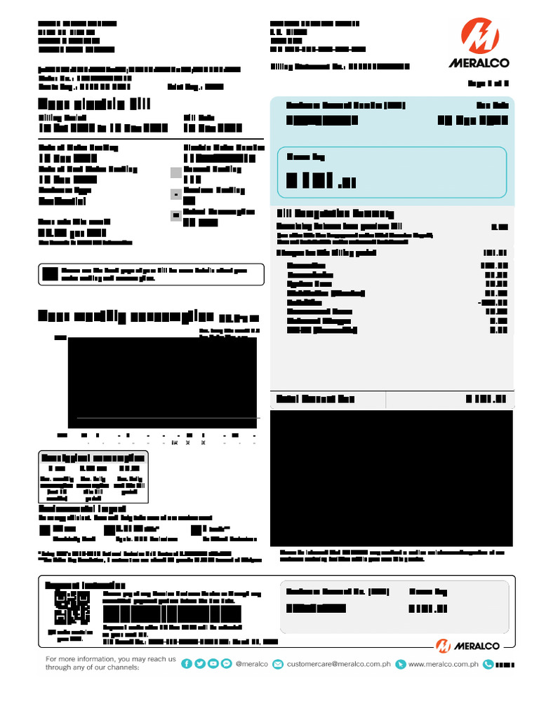 Factura de Meralco 473128170101 11142022 | PDF