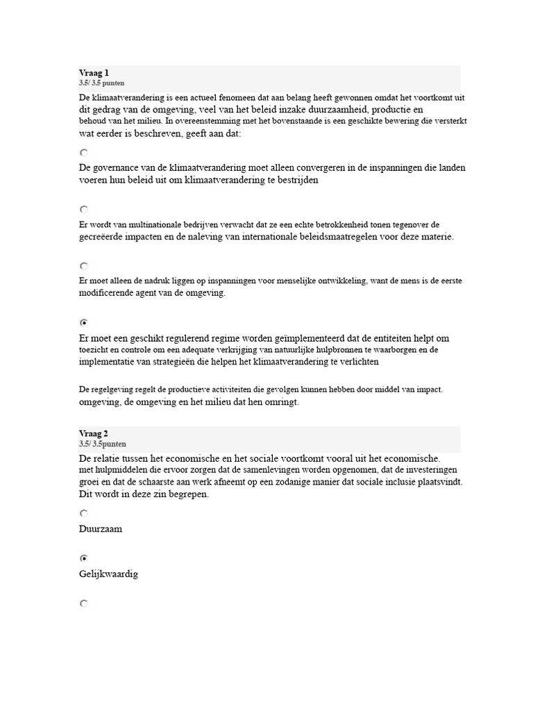Tussentijdse Examen (Intenti1) - SOCIALE VERANTWOORDELIJKHEID - 2020 | PDF