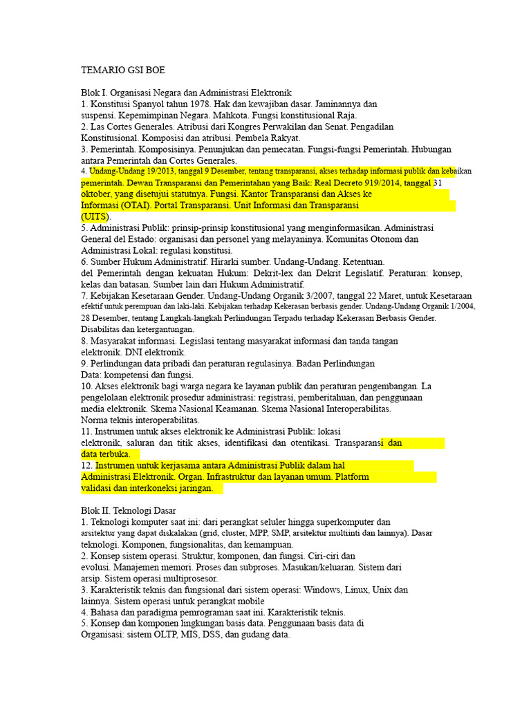 Kurikulum Gsi Boe | PDF