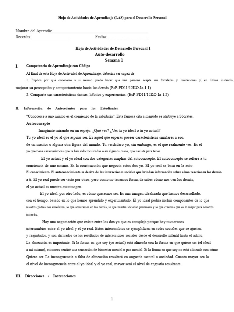 Perdev Las 2 Semana Del 2º Trimestre 1 A 3 | PDF | Adultos | Aprendizaje