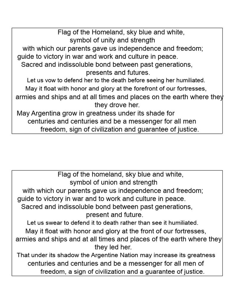 Prayer To The Flag | PDF