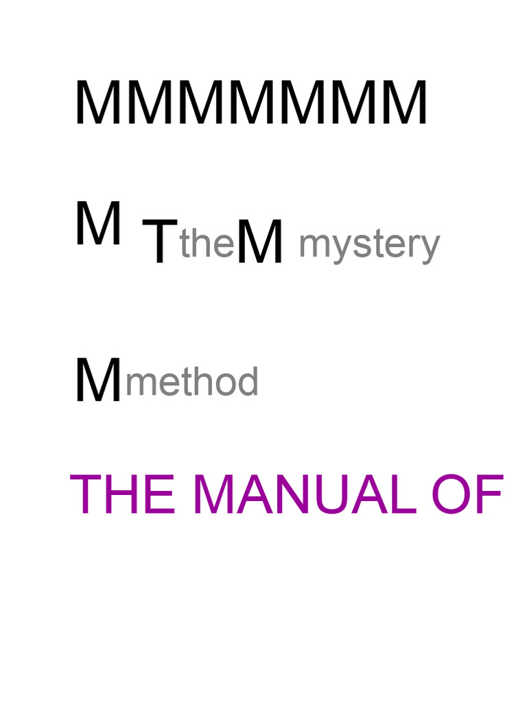 [06] Mystery Method - Revised and Updated Version [BEST VERSION!] | PDF ...