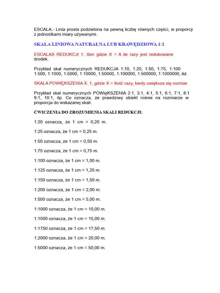 Skale I Rysunki | PDF