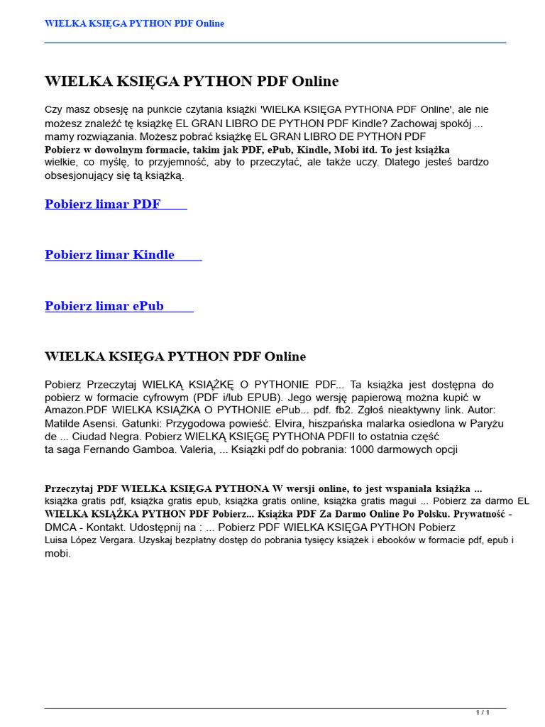 El Gran Libro de Python 8426722903 PDF | PDF