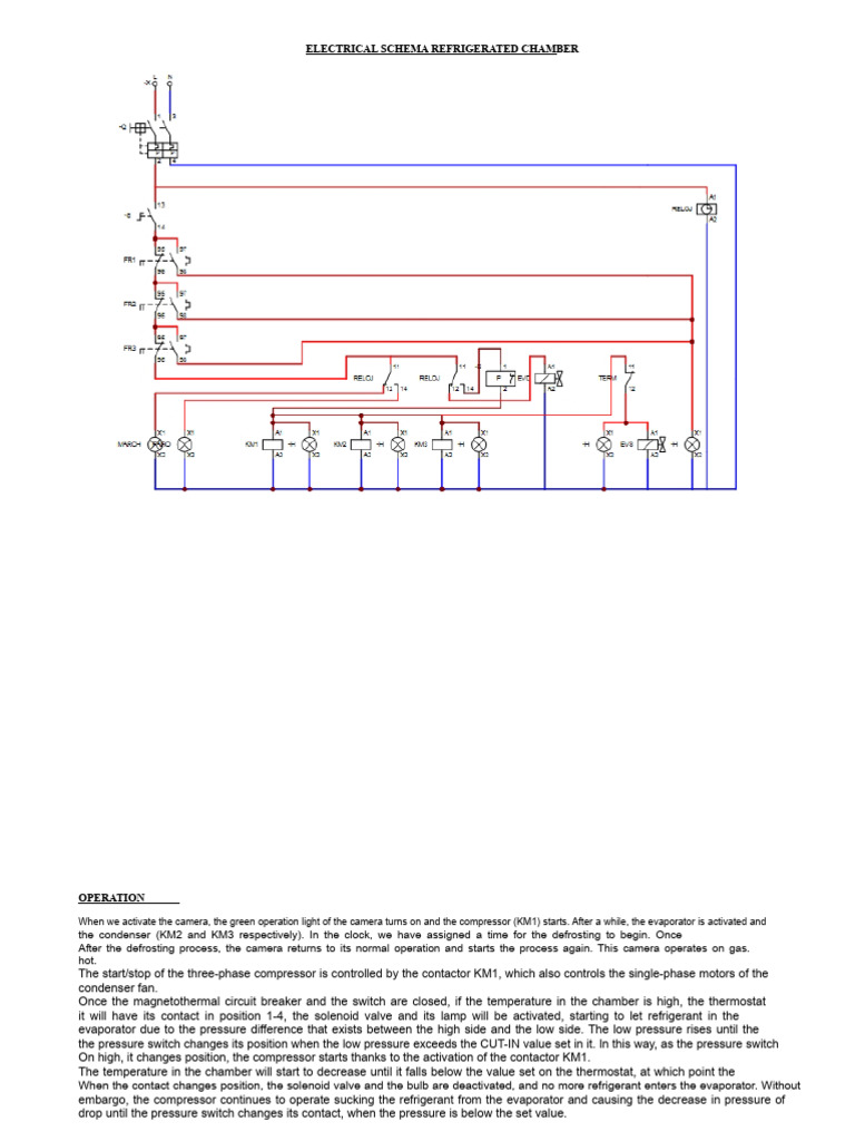 ELECTRICAL SCHEMATIC REFRIGERATION CHAMBER and How It Works | PDF