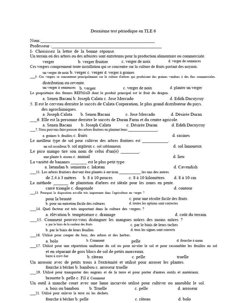Joseph Calata et l'agriculture moderne | PDF | Verger | Fertilisant