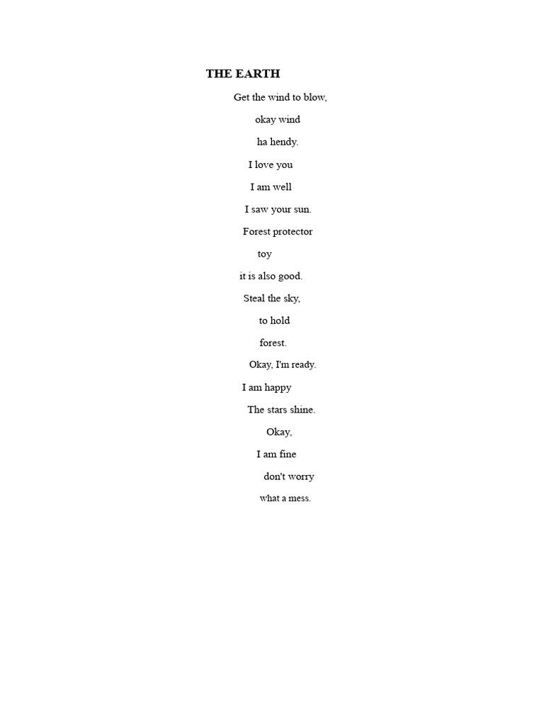 Emotions and Nature in Poetry | PDF