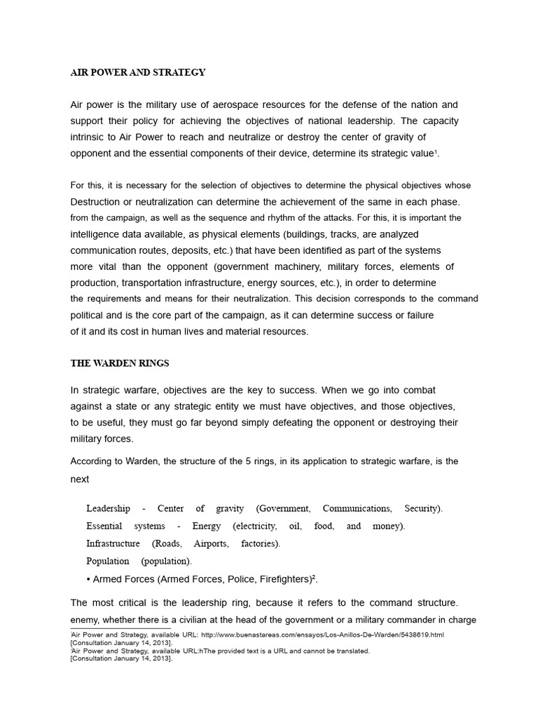 John Warden Rings | PDF | Military | Military Intelligence