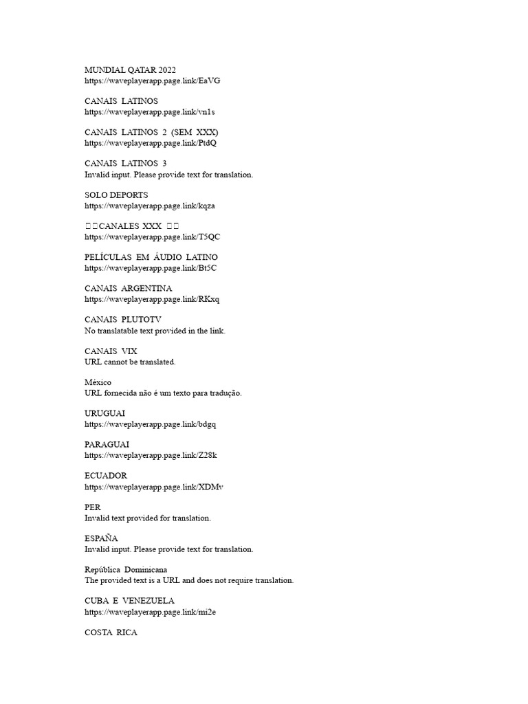 Listas M3U WavePlayer - Ny9rxs10ne3AnZ1 | PDF