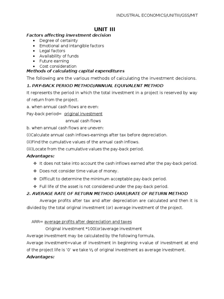 Unit 3 | Download Free PDF | Net Present Value | Internal Rate Of Return