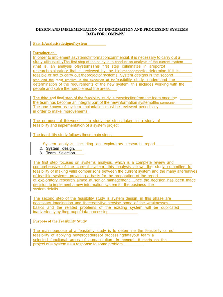 Design and Implementation of Information Systems and Data Processing ...