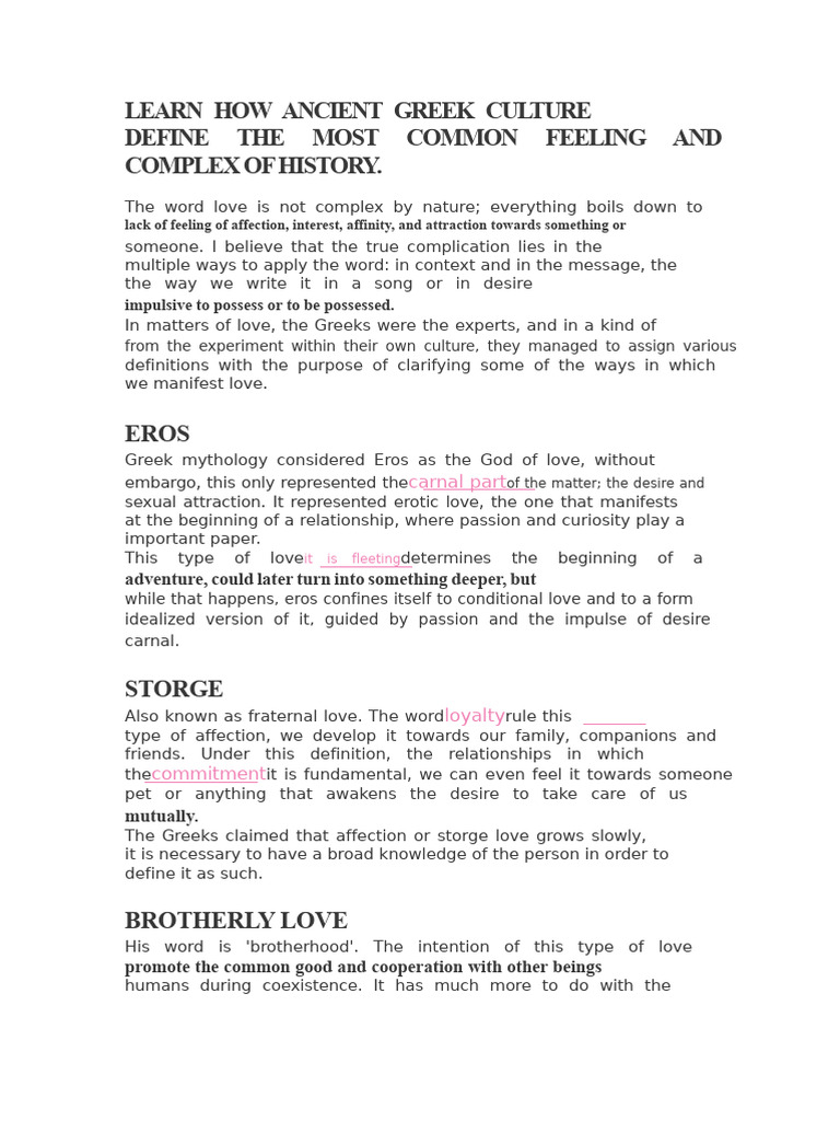 4 types of love | PDF | Love | Spirituality