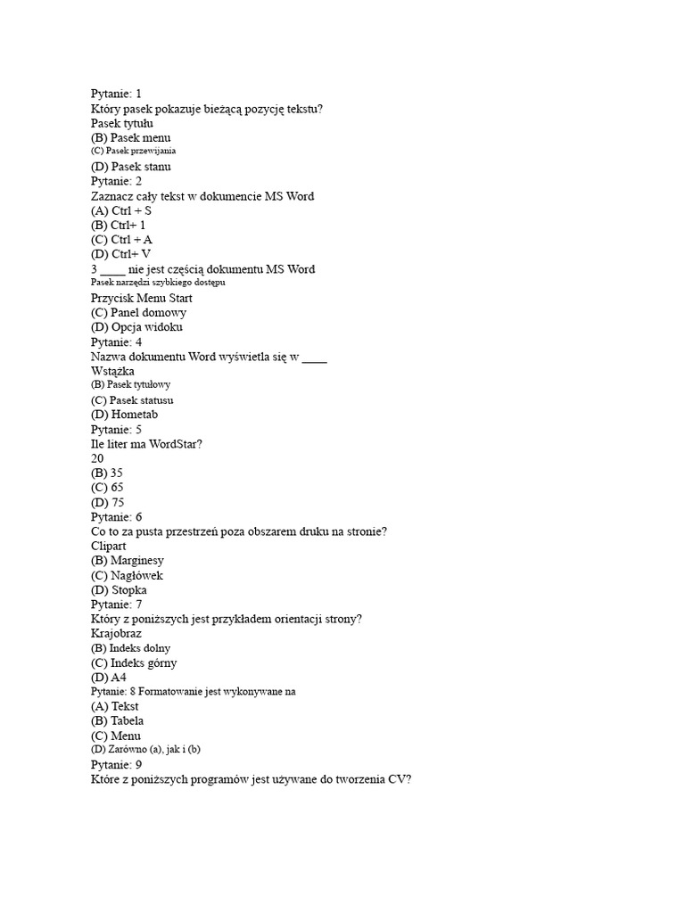 Test MS Word | PDF