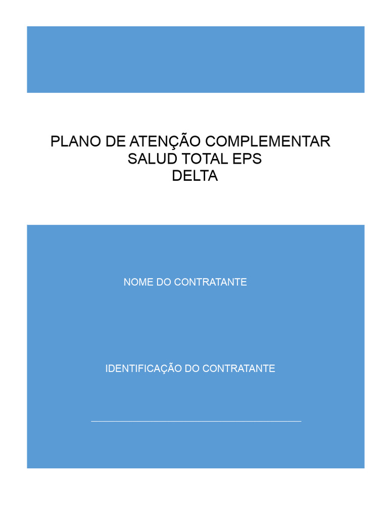 Plano de Atenção Complementar Delta | PDF | Odontologia | Remédio