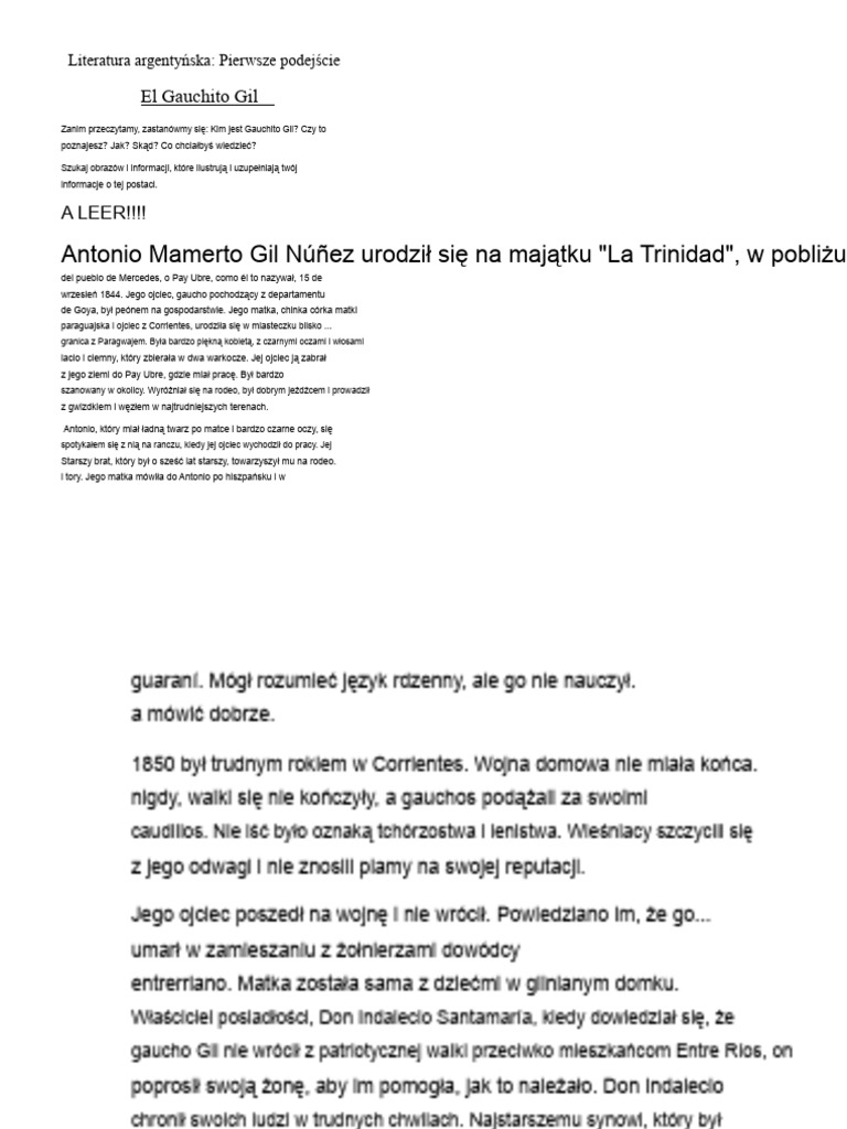 Gauchito Gil BAJKA | PDF