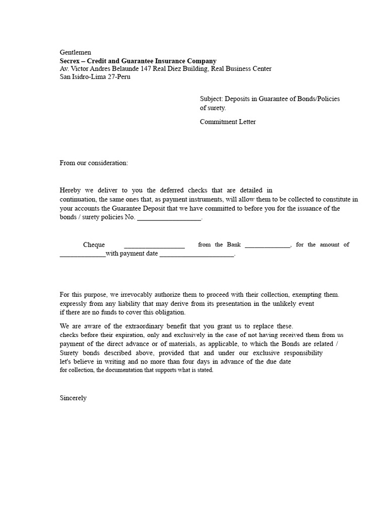 Instruction Letter For Checks | PDF