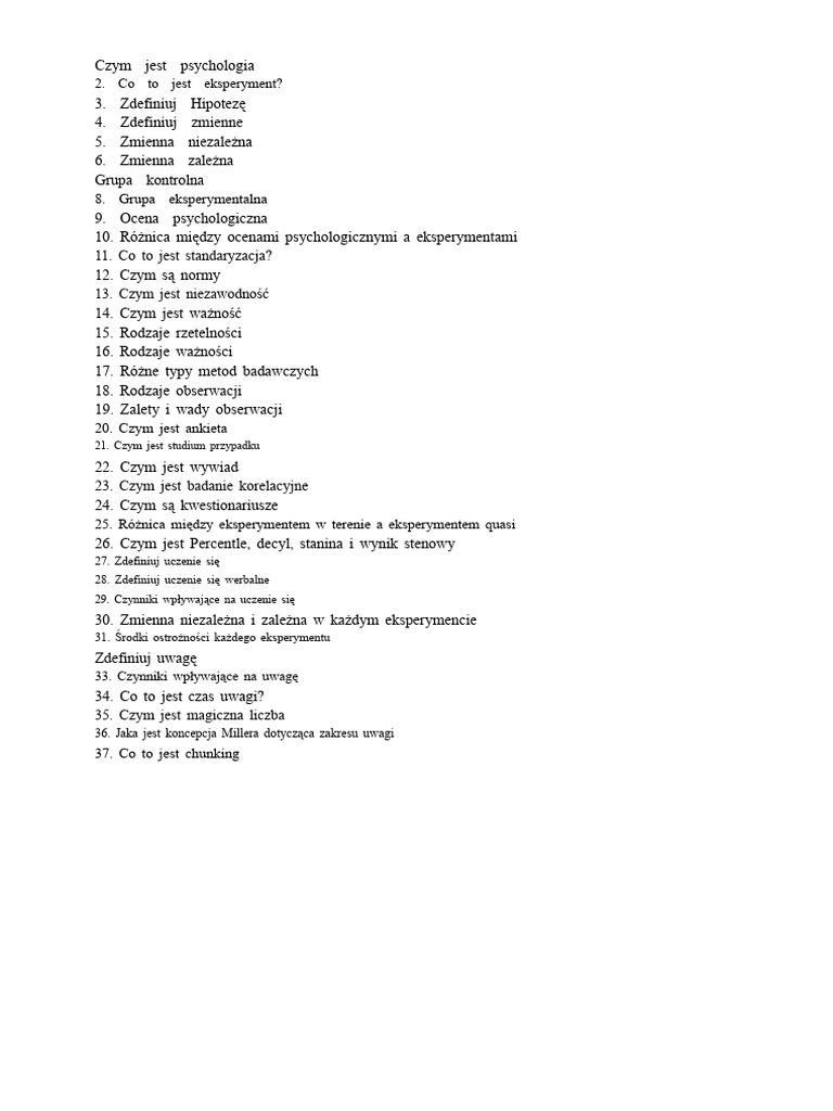 Pytania Viva 11 | PDF