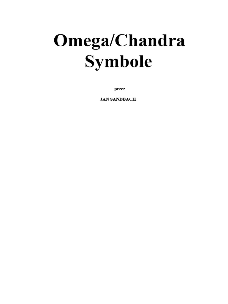 Omega Chandra Plejadian Azotowe Symbole John Sandbach | PDF