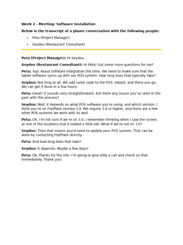 Meeting - Software Installation | PDF