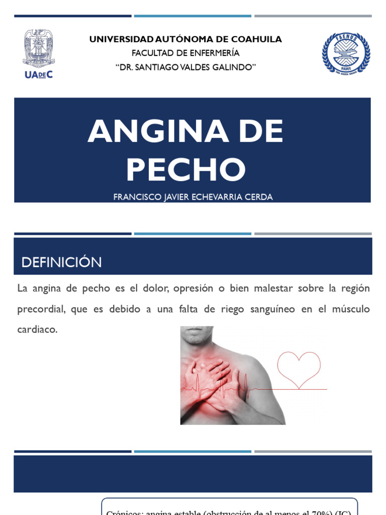 Angina de Pecho: Tipos y Tratamiento | PDF | Infarto de miocardio ...