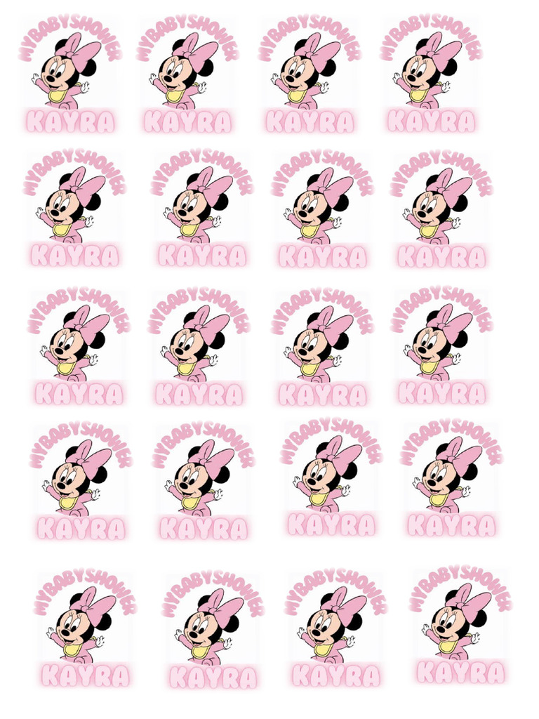 Plantilla de Minnie | PDF