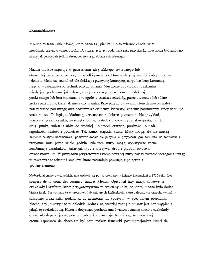 Pochodzenie Musu | PDF