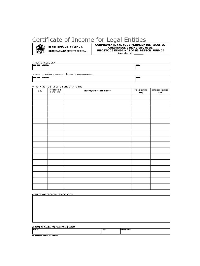 Income Statement For Legal Entities | PDF | Income Tax | Taxes